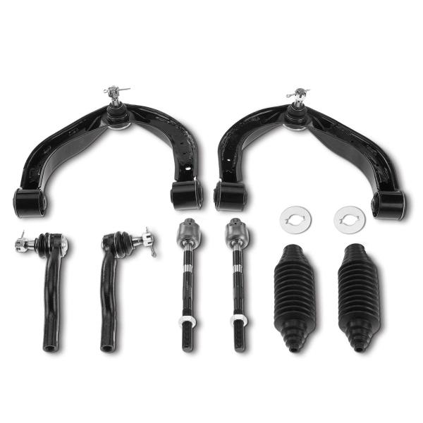 商品名:  A-Premium 8Pcs Front Suspension Kit, Upper Control Arm Inner &amp; Outer Tie Rod End Rack Boot, Compatible with Ni...