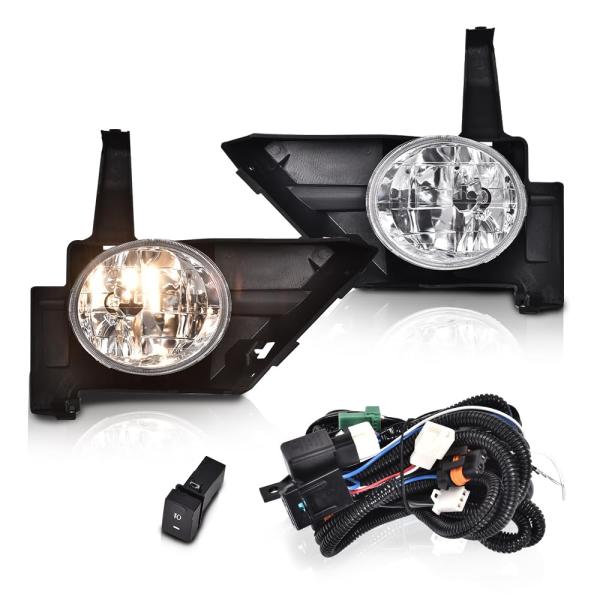 商品名:  CNNELL Fog Lights Compatible with 2005-2006 Honda CRV CR-V Fog Light Bumper Lamps Pair w/Switch(Clear lens)ブランド: C...