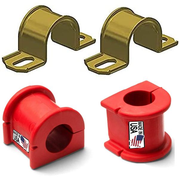 商品名:  4 PC Front Sway Bar Bracket + Bushing Kit FITS Toyota Avalon 1997-2004, Camry 1997-2001, Solara 1999-2003, Bushing...