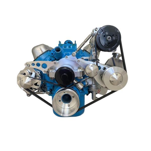 商品名: Chap Performance SBF 289 302 サーペンタンプーリー変換キット A/C ALT &amp; PS Ford Electric WP 2 - 電動ウォーターポンプ4ボルトダンパー 1969+ Chap Pe...