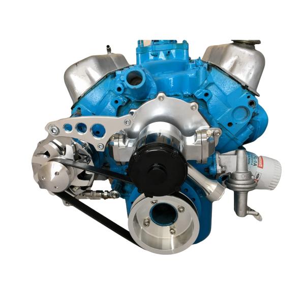 商品名:  Chap Performance Compatible with SBF 351W Serpentine Pulley Conversion Kit Alt Electric WP Small Block Ford 2 - El...