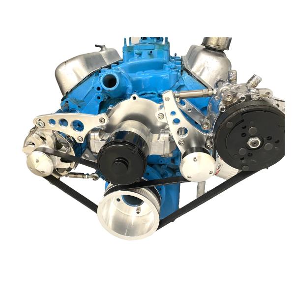 商品名:  Chap Performance Compatible with 351W Ford Serpentine Pulley Conversion Kit Alt &amp; AC 508 Windsor Electric WP 2...