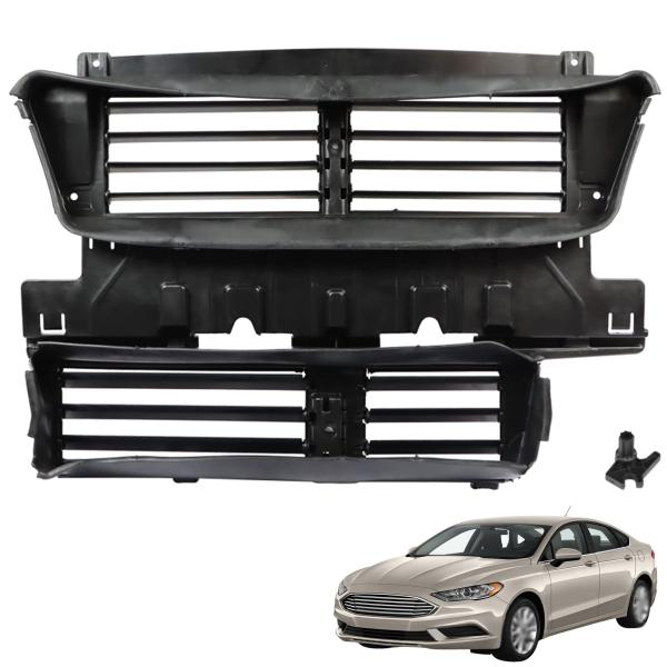 商品名: munirater フロントラジエーターシャッターグリルアセンブリ交換用 2017 2018 2019 Fusion HS7Z8475A HS7Z8475C munirater Front Radiator Shutter Gri...