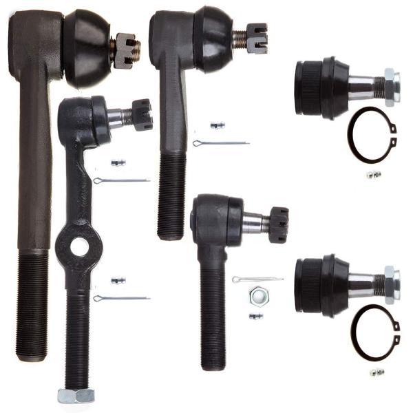 商品名:  6PCS Front Rear Lower Inner Outer Left Right Driver Passenger KFKGF Complete Suspension Kit Tie Rod End + Ball Joi...