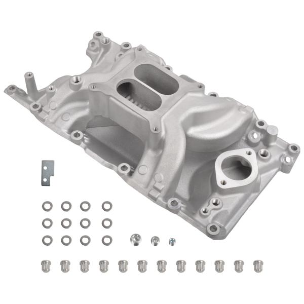 商品名: BATONECO スモールブロック デュアルプレーンインテークマニホールド 1967-2003 Chrysler LA Mopar 318 340 360 V8 5.2L 5.9Lに対応 BATONECO Air Gap Inta...