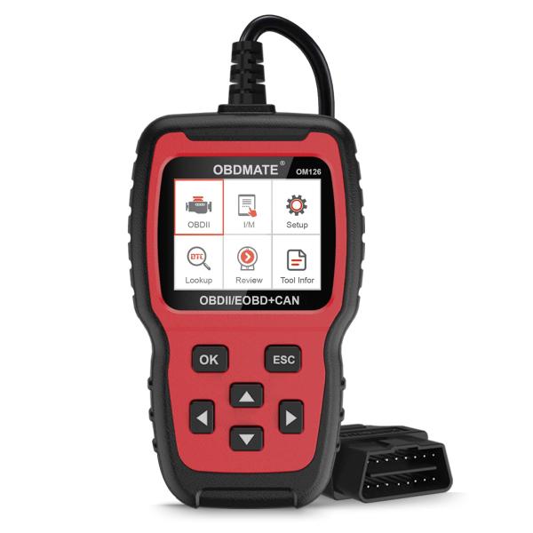 商品名: OBDMATE ユニバーサル OBD2 スキャナー OM126 プロフェッショナル 自動車 エンジン 故障コードリーダー 自動車 OBDII 診断スキャンツール 車両用 ライブデータ付き エンジンライトチェック OBDMATE U...