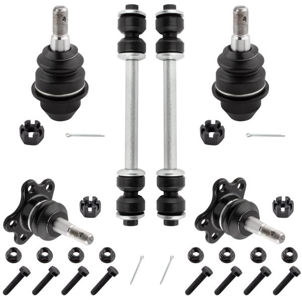 商品名: BOXI 6ピース フロント下部&amp;アッパーボールジョイント スウェイバー シボレー K1500 サバーバン K2500 Tahoe 1995-2000/GMC K1500 Suburban K2500 Yukon 1995...