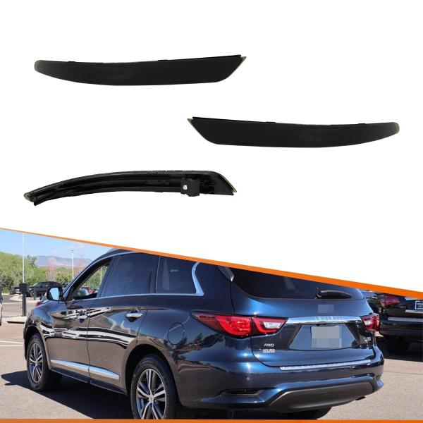 商品名:  ADIIL Smoked Lens Rear Bumper Reflector Trailer Brake Light Kit For 2016-2020 INFINITI QX60ブランド: ADIIL高さ: 3.81cm横幅...