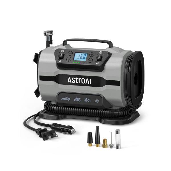 商品名: AstroAI Tire Inflator Portable Air Compressor for Car Tire Pump 150PSI 12V DC/110V AC with Dual Metal Motors &amp;L...