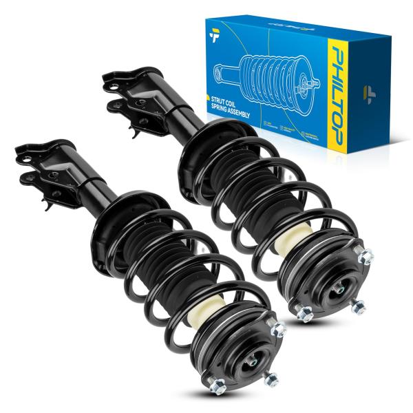 商品名: PHILTOP フロントコンプリートストラット ショックアブソーバー 2006 2007 2008 2009 2010 2011 ストラットアセンブリ 172284 172285 コイルスプリングアセンブリ付きストラット 2個セッ...