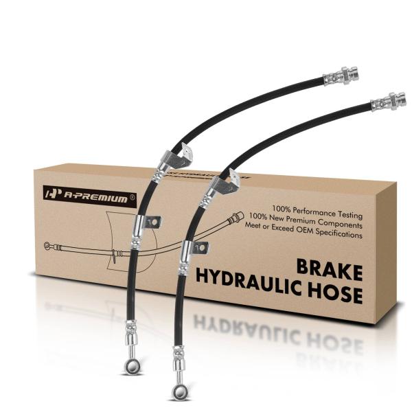 商品名:  A-Premium Front Driver and Passenger Brake Hydraulic Hose Compatible with Hyundai and Kia Models - Entourage 2007-...