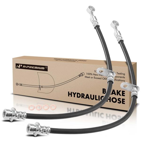 商品名:  A-Premium Front Driver and Passenger Brake Hydraulic Hoses Compatible with Select Honda Models - Odyssey 2005 2006...