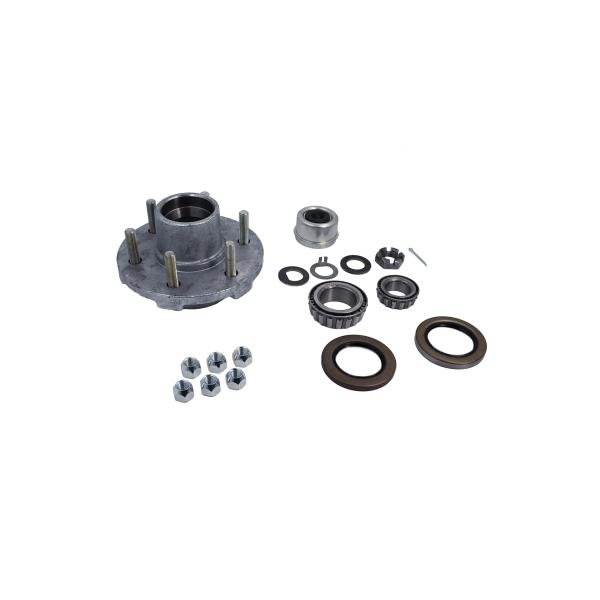 商品名:  Hub Kit 6 Lug for 6000 lb Boat Trailer Axle - Galvanized - 3000 lb Idler Hub Includes mounting Components, one Dou...
