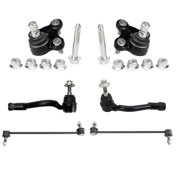 商品名:  TRQ Front Steering &amp; Suspension Kit Ball Joint Sway Bar Stabilizer Link Tie Rod Compatible with 2015-2017 Hyun...