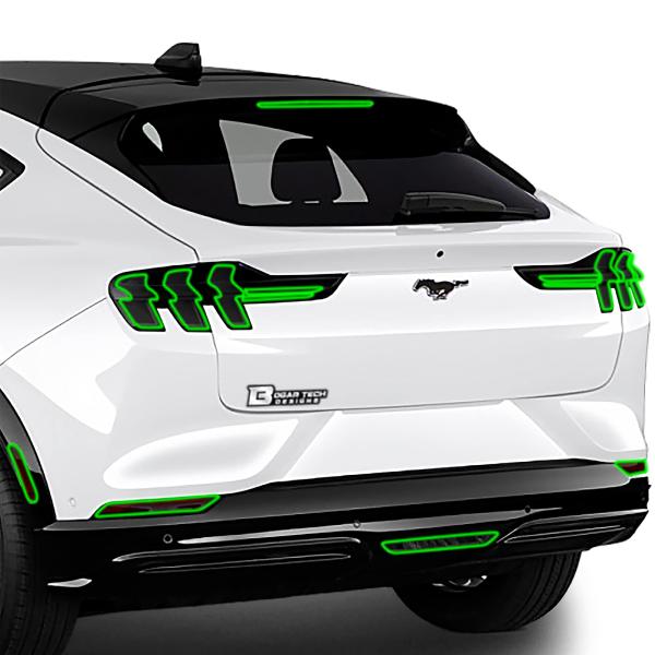 商品名:  BOGAR TECH DESIGNS Full Rear Taillight Reflector Sidemarker Third Brake Light Tint Kit Compatible with Ford Mustan...