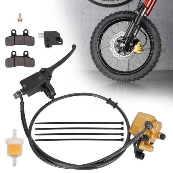 商品名: RUTU フロントディスクブレーキマスターシリンダーキャリパー ブレーキパッド付き 36.6インチ ホース 交換用 Taotao SSR Lifan Chinese 50-125cc RZF db-x18 SDG Sunl Kaz...