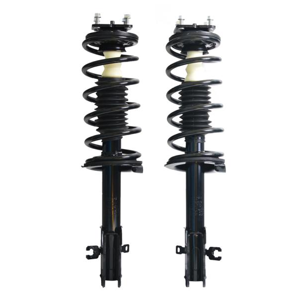 商品名:  HDOZTOJI 1 Pair Front Left Right Driver And Passenger Side Shock Absorber Struts &amp; Springs Black Powder Coated...