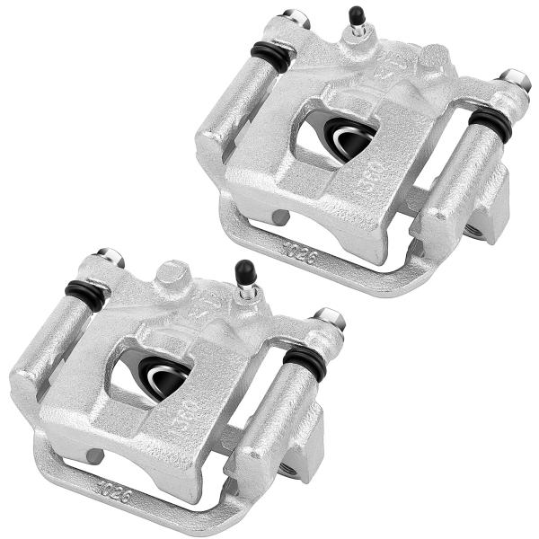 商品名: cciyu リア左+右ブレーキキャリパー ブラケット付き 19-B2780A 19-B2781A 日産2007-2017用 (2個) cciyu Rear Left &amp; Right Brake Calipers With ...