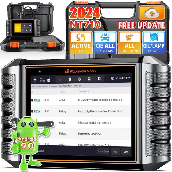 商品名: FOXWELL NT710 ポルシェ診断 OBD2スキャナーツール 双方向スキャンツール ポルシェ用 フルシステム診断スキャナー 全メンテナンスサービス リセット バッテリー登録 ECUコーディング FOXWELL NT710 f...