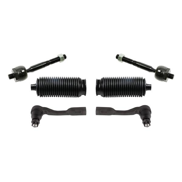商品名:  PartsW - 6 Pc Front Steering Kit Inner &amp; Outer Tie Rod Ends with Rack &amp; Pinion Bellow Bootsブランド: PartsW高さ:...