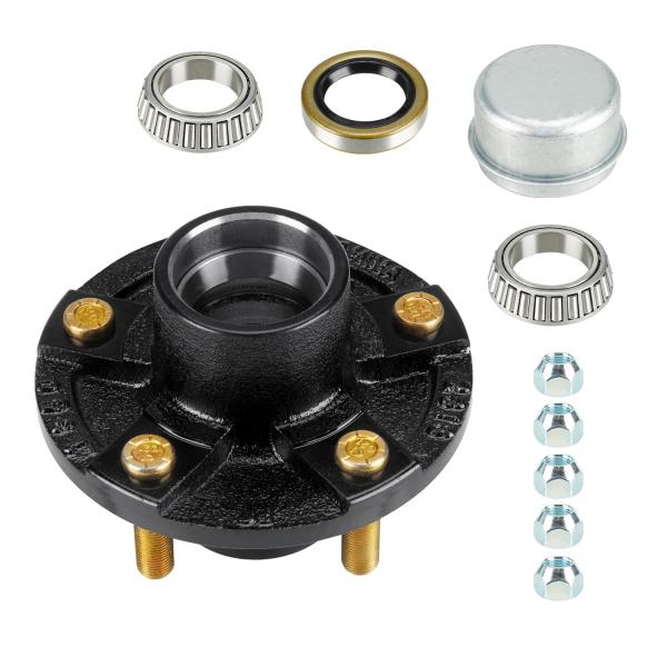 商品名: Youxmoto トレーラーアイドラーハブキット 5穴 4.5インチボルト 2ポンド車軸用 (BT9スピンドル) 1 1/16インチスピンドル用 L44649ベアリング使用 Dexter Al-Ko Lippert 高品質トレーラ...