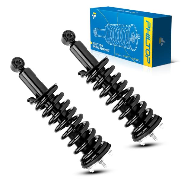 商品名: PHILTOP フロントストラット ショックアブソーバー パスファインダー2005 2006 2007 2008 2009 2010 2011 2012、コイルスプリングアセンブリ付きコンプリートストラット、クイックサスペンション...