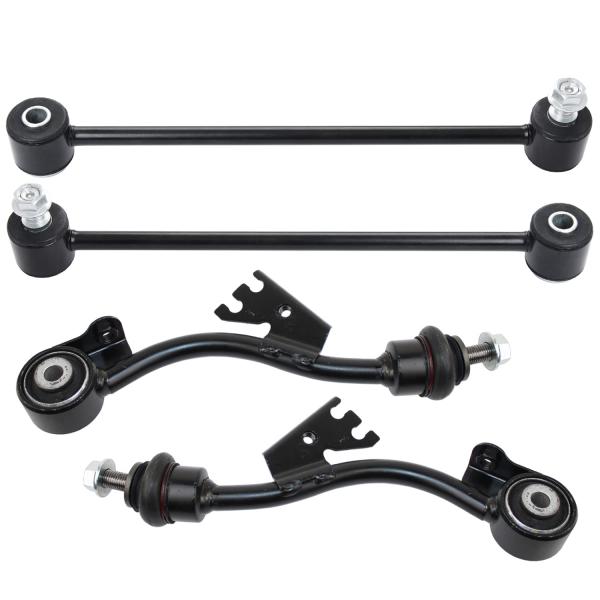 商品名: Bison Performance 4ピース フロント&amp;リア スチール サスペンション スタビライザー スウェイバー リンクキット メルセデスベンツ S211 W211 E320 E350 E500 E550 4Matic...
