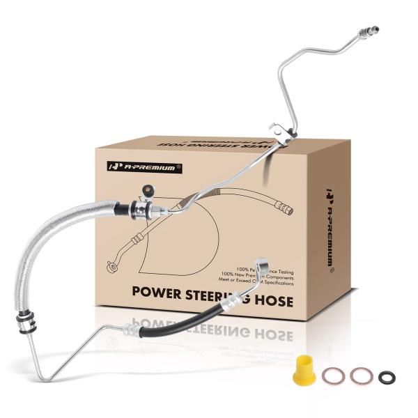 商品名: A-Premium パワーステアリングホース 圧力ホースラインアセンブリ Kia Optima 2009-2010 Rondo 2007-2012 2.7L ポンプからギア/ラックピニオンに対応 # 575101D100 A-Pr...