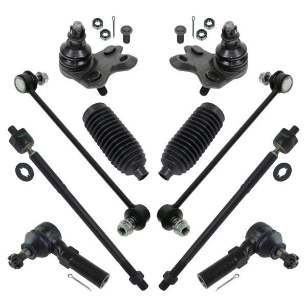 商品名:  TRQ Front Steering &amp; Suspension Kit Ball Joint Steering Rack &amp; Pinion Bellow Sway Bar Stabilizer Link Tie ...