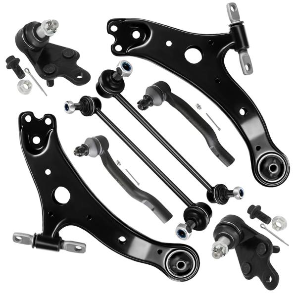 商品名:  SCITOO 8pcs Front Suspension Kit Lower Control Arm Assembly Lower Ball Joints Outer Tie Rod Ends Sway Bar Links Fi...