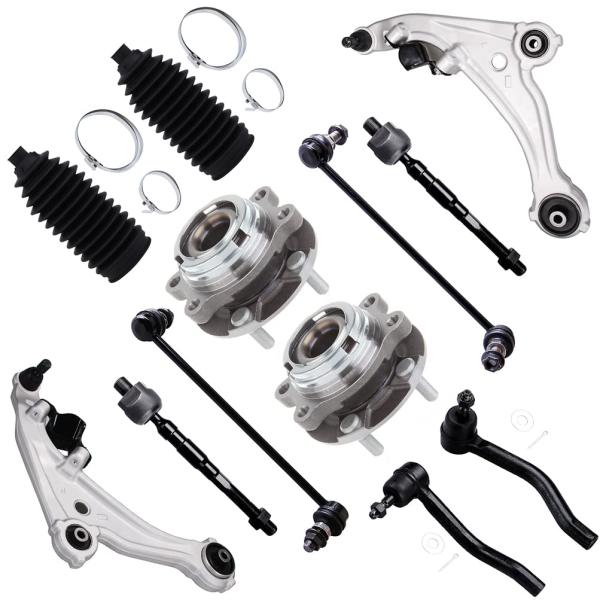 商品名:  SCITOO 12pcs Front Suspension Kit Wheel Hub Lower Control Arm with Ball Joint fit 2007-2013 for Nissan Altima Oute...