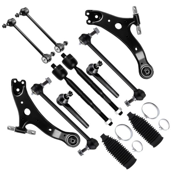 商品名:  SCITOO 12pcs Front Suspension Kit Lower Control Arm fit 2004-2007 for Toyota for Highlander 2007-2009 for Lexus RX...