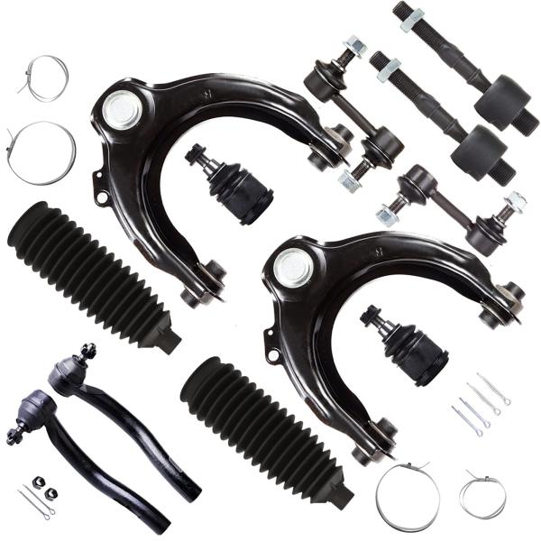 商品名:  SCITOO 12pcs Front Suspension Kit Upper Control Arm And Ball Joints Sway Bar Links Inner Outer Tie Rod Ends w/Stee...