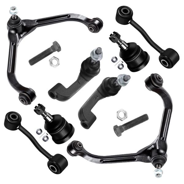 商品名:  SCITOO 8pcs Front Suspension Kit Upper Control Arm And Ball Joints Lower Ball Joints Outer Tie Rod Ends Sway Bar L...