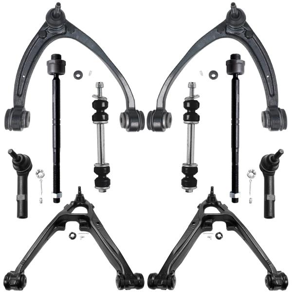 商品名: デトロイト車軸 - フロントサスペンションキット K80942 10 Piece 80017-10A-DA Detroit Axle - 10pc Front End Kit for Chevy GMC Silverado Sie...
