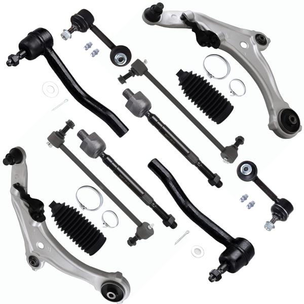 商品名:  SCITOO 12pcs Suspension Kit Lower Control Arm w/Ball Joint Inner Outer Tie Rod End w/Boot Sway Bar Link Fit 2009-2...