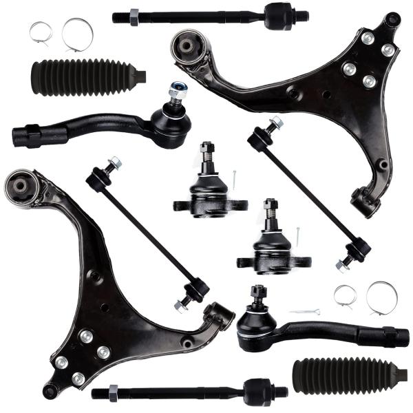 商品名:  SCITOO 12pcs Front Suspension Kit Lower Control Arm Inner Outer Tie Rod End Sway Bar Link Lower Ball Joint Steerin...