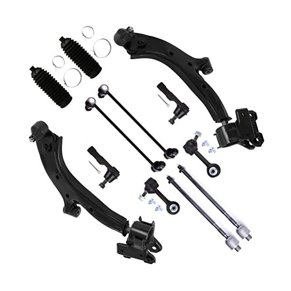 商品名:  SCITOO 12pcs Suspension Kit Lower Control Arm w/Ball Joint Inner Outer Tie Rod End Sway Bar Link Steering Rack Boo...