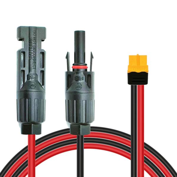 商品名: Magiktech 12AWG 25フィート ソーラー→XT60ケーブル、発電所ソーラー発電機用XT60メスアダプター付きソーラー充電ケーブル。 Magiktech 12AWG 25FT Solar to XT60 Cable,S...