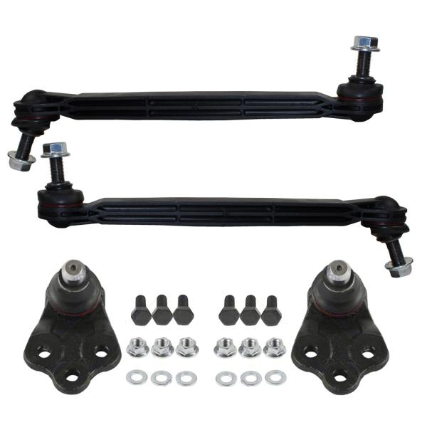 商品名:  Bison Performance 4pc Front Plastic Suspension Stabilizer Sway Bar Link and Front Lower Forged Steel Suspension Ba...