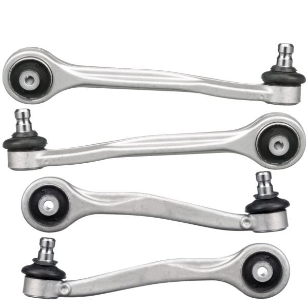 商品名:  Bison Performance 4pc Front Upper Forward &amp; Rearward Forged Aluminum Control Arm Kit For Audi A8 Quattro 2011-...