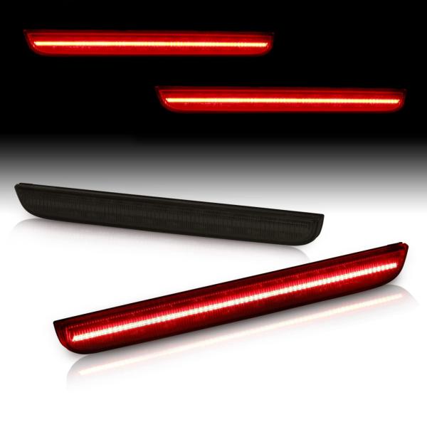 商品名:  AJP Distributors Rear Bumper LED Reflector Lights Tail Brake Signal Lamps Pair Smoked Lens Compatible/Replacement ...