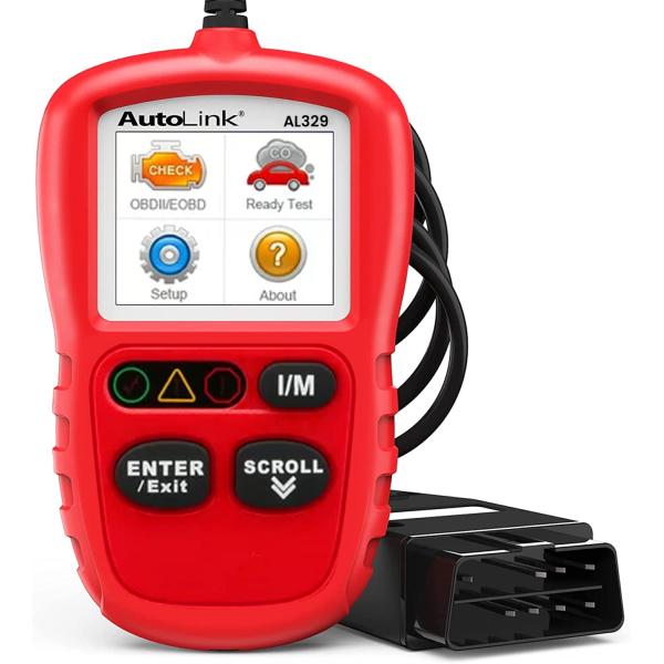 商品名: Autel AutoLink AL329 OBD2スキャナー AL319 &amp; MS309コードリーダーのアップグレード OBDIIリーダー 自動VIN付き ライブデータ DTCルックアップ 排出量モニターテスト I/M レ...