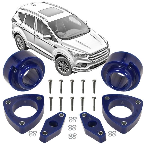商品名:  AUTOACER - Complete Levelling Lift Kit 30mm /1.2" - Front Strut Spacers, Rear Coil Springs Spacers &amp; Rear Shoc...