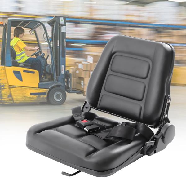 商品名:  Universal Adjustable Forklift Seat with Safety Belt, Adjustable Angle Back Tractor Seat for Tractor, Excavator Ski...