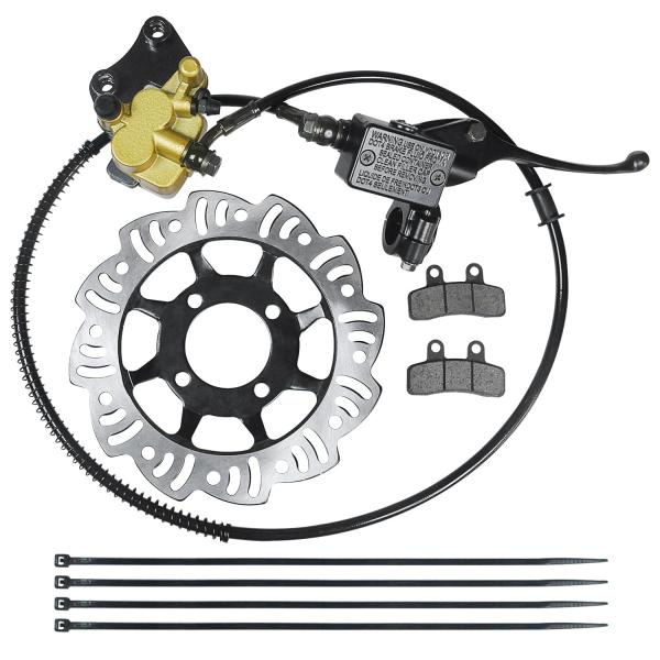 商品名: HOLATO フロント油圧ディスクブレーキ マスターシリンダー キャリパー アセンブリ ブレーキローター パッドキット付き 50cc 70cc 90cc 110cc 125cc SSR125 SSR110 TAOTAO DB10 ...