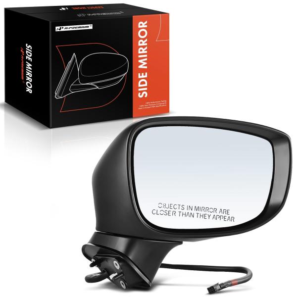 商品名: A-Premium 助手席側パワードアミラー - マツダCX-5 2017-2018対応 - 加熱式手動折りたたみホワイトアウトサイドバックミラー ウィンカー付き - 交換# TK48691N1A51 A-Premium Pass...