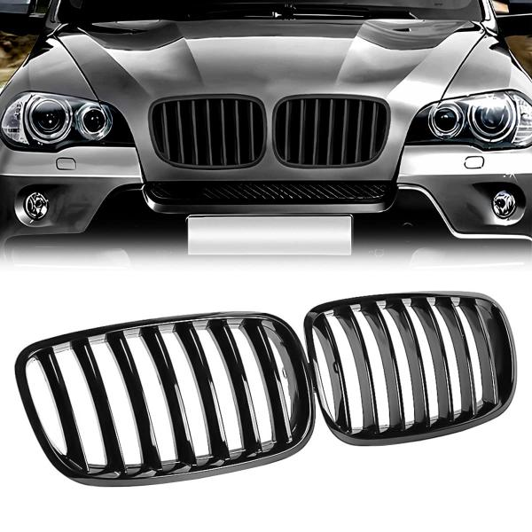 商品名: TMNIFLEG - Rejilla de parrilla frontal compatible con 2007 2008 2009 2010 2011 2012 2013 X5 Series E70 / 2008-2014 ...