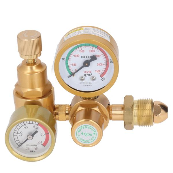 商品名:  Gas Welding Regulator, Argon CO2 Regulators Gauges, CGA580 Male Air Inlet 1/4" Air Outlet Connection, Adjustable K...