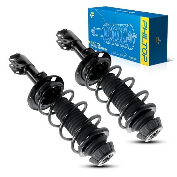 商品名: PHILTOP フロントコンプリートストラット ショックアブソーバー Yaris 2007-2011 クイックサスペンション 272288 272289 コイルスプリングアセンブリ付きストラット SAA901 2個 PHILTOP...